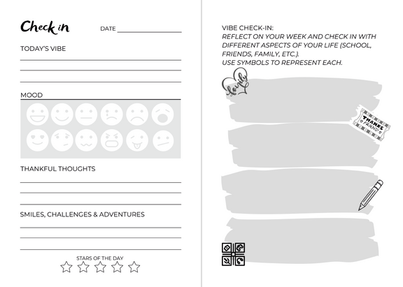 Vibes & Vents A Teens Moodboard: Teen Daily Journal - Navigating Grati ...